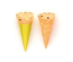 La Rose Noire Mini Cone Black Sesame, h 65 mm, d 25 mm - Mise En Place